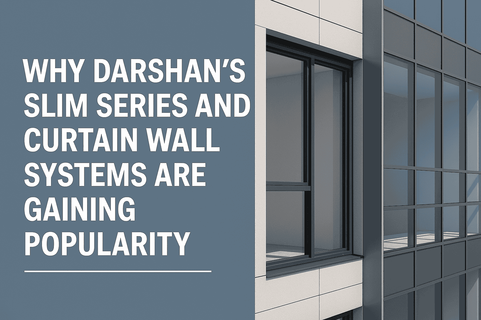 Why Darshan’s Slim Series and Curtain Wall Systems Are Gaining Popularity